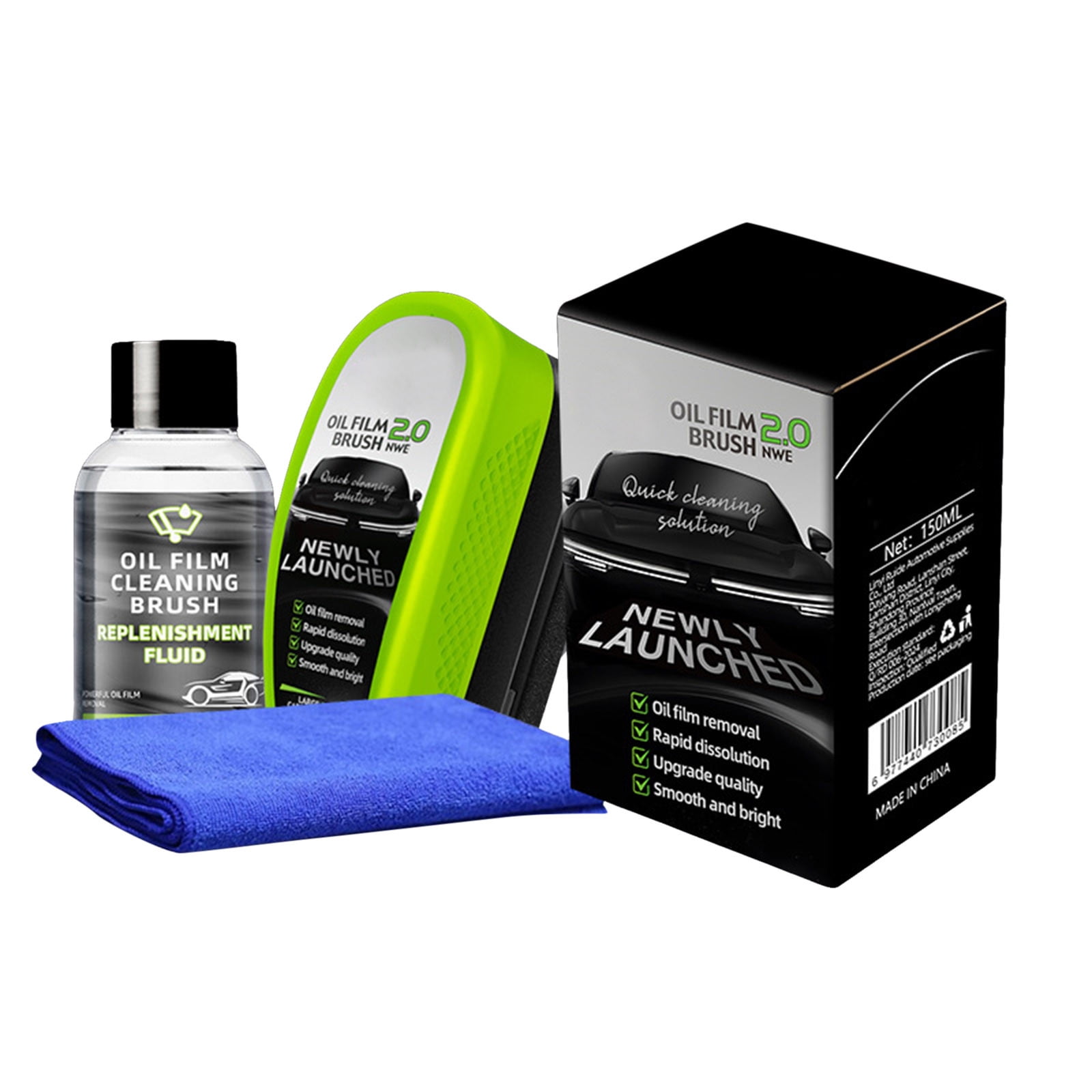 csnrgttpfsyt OilFree Car Glass Brushes Upgrade 2.0 Clear Glass Cleaner ...