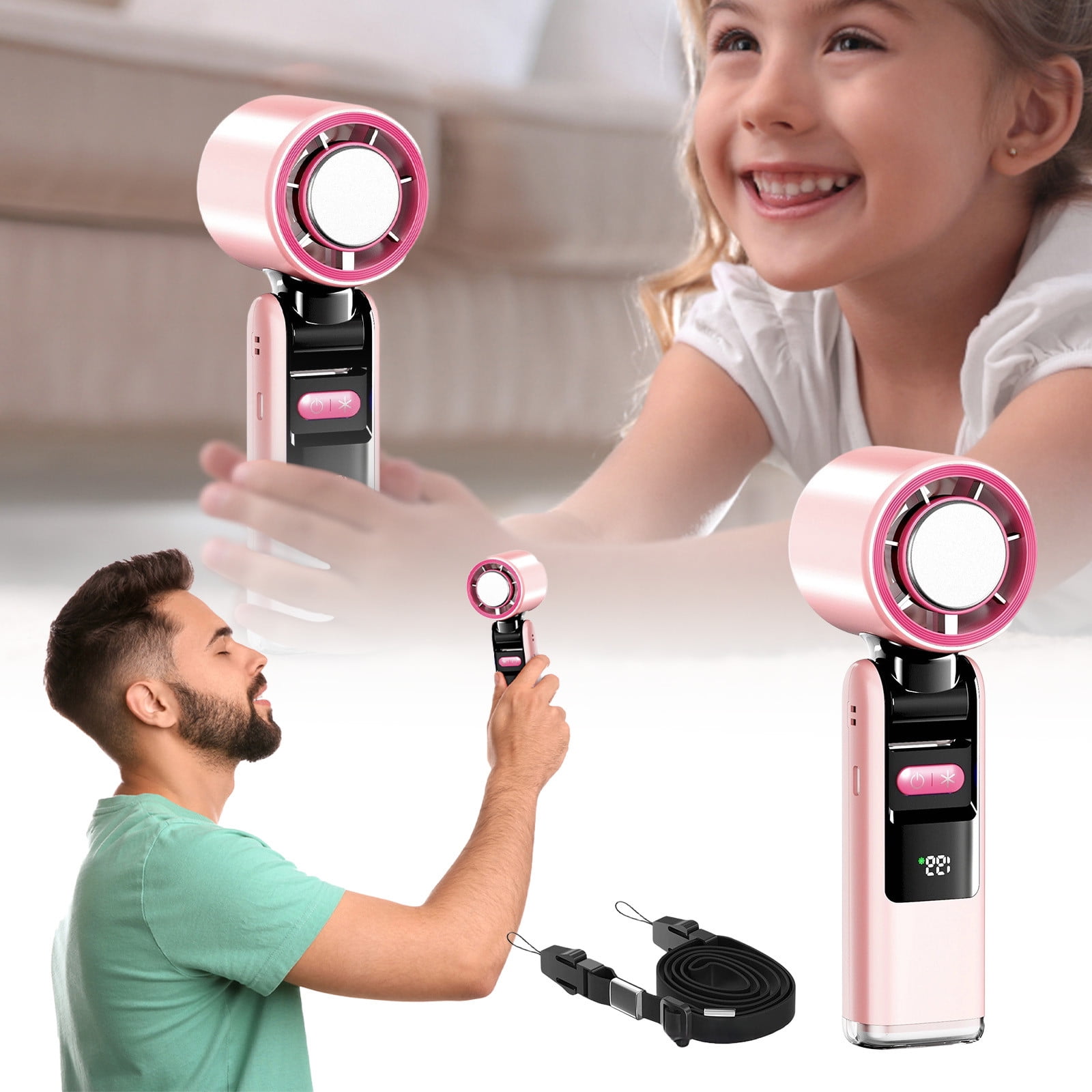 csnrgttpfsyt Portable USB Desk Fan With Quiet Operation 100 Speed ...