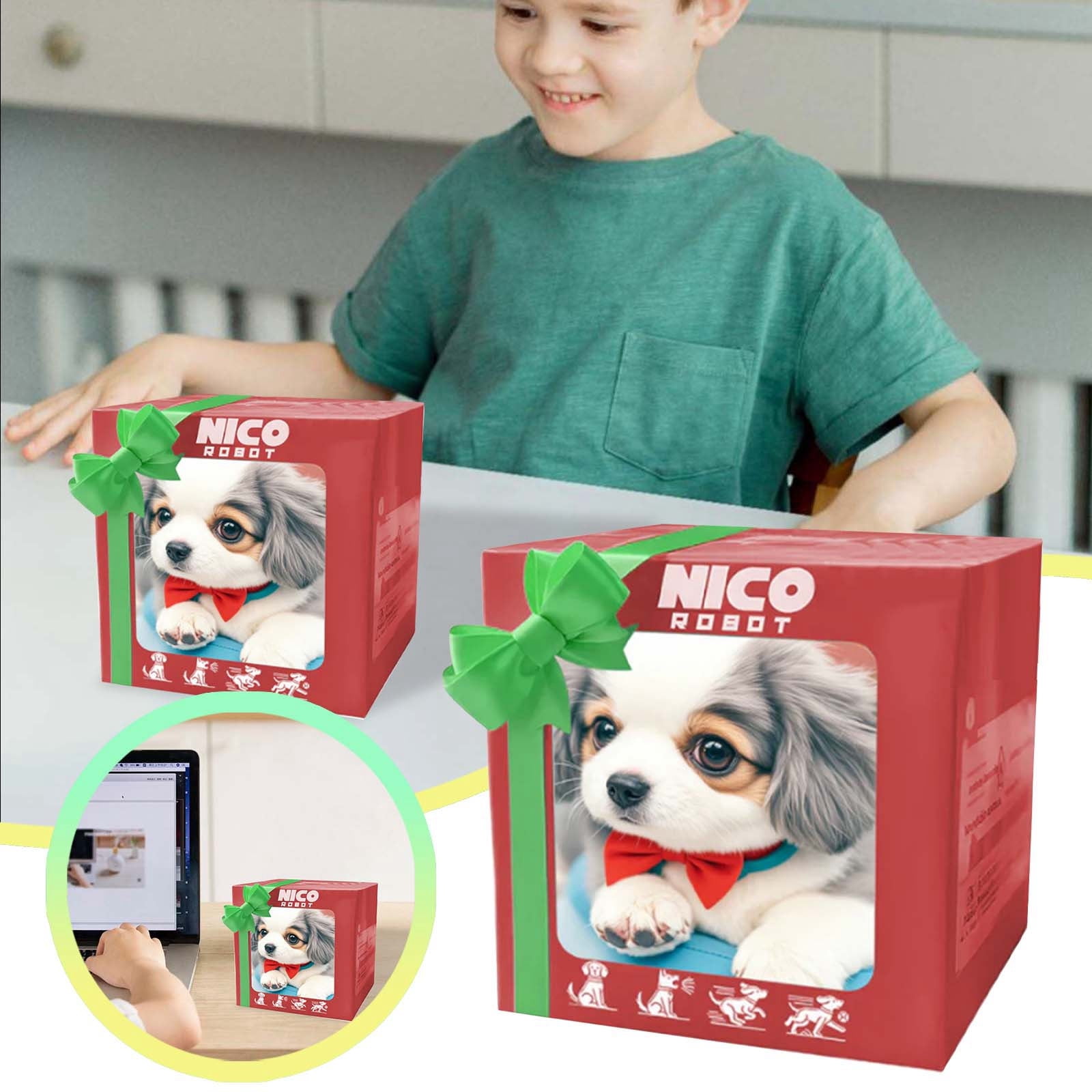 csnrgttpfsyt Robotic Puppy Toy Interactive Remote Controlled & LED Eyes ...