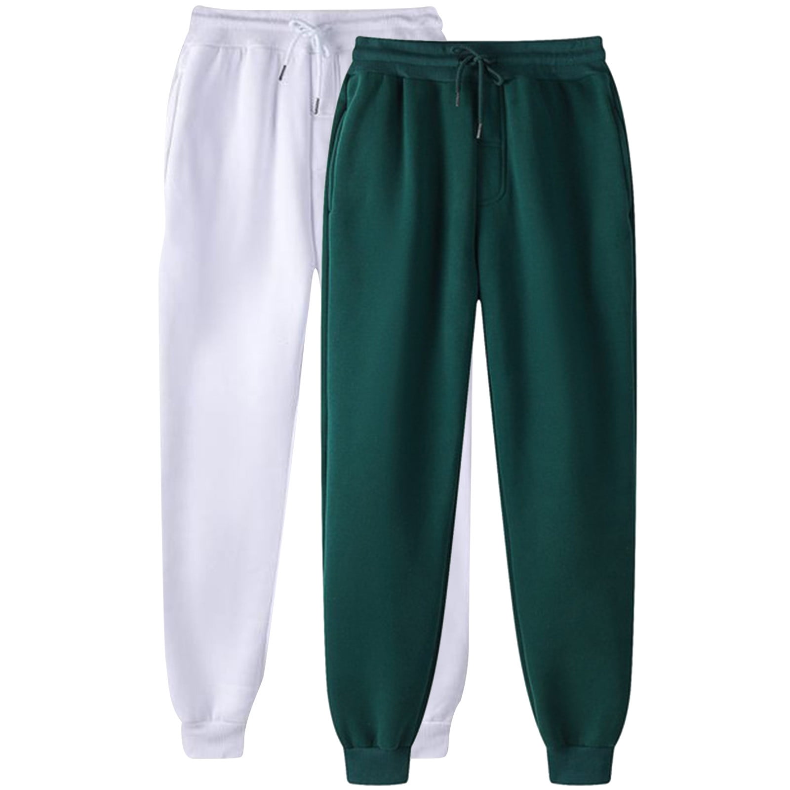 ctdiral Sweatpants for Women 2 Pcs Elastic Waisted Drawstring Joggers ...