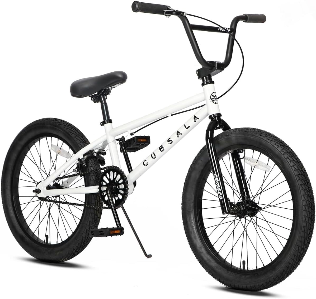 cubsala 18 in Freestyle BMX Kids Bike for Age 5-8 Years Old Boys Girls,White - Walmart.com