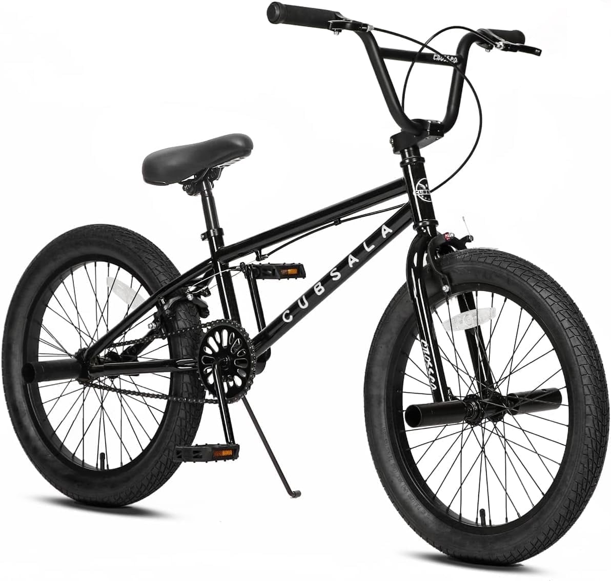 cubsala, Kids BMX Bike, 20 in, Freestyle with 4 Pegs Black - Walmart.com