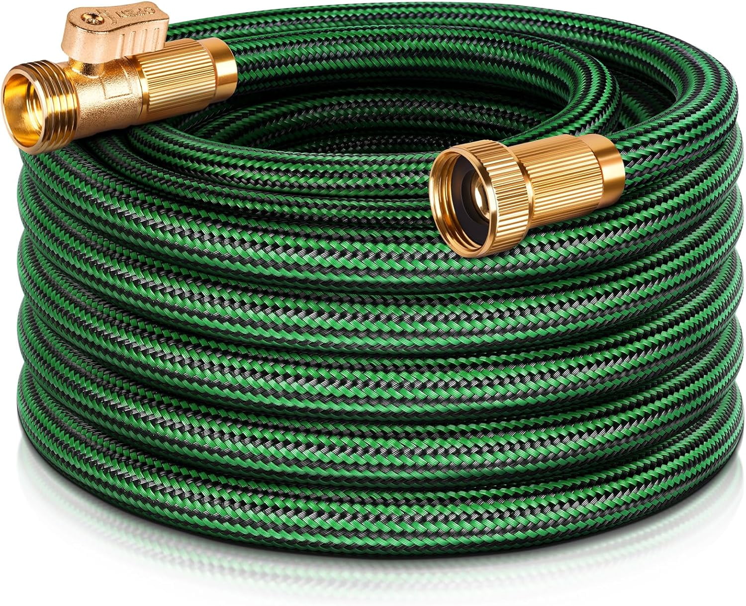 cugvbin NON-EXPANDABLE Garden Hose 25ft Heavy Duty Flexible Water Hose ...