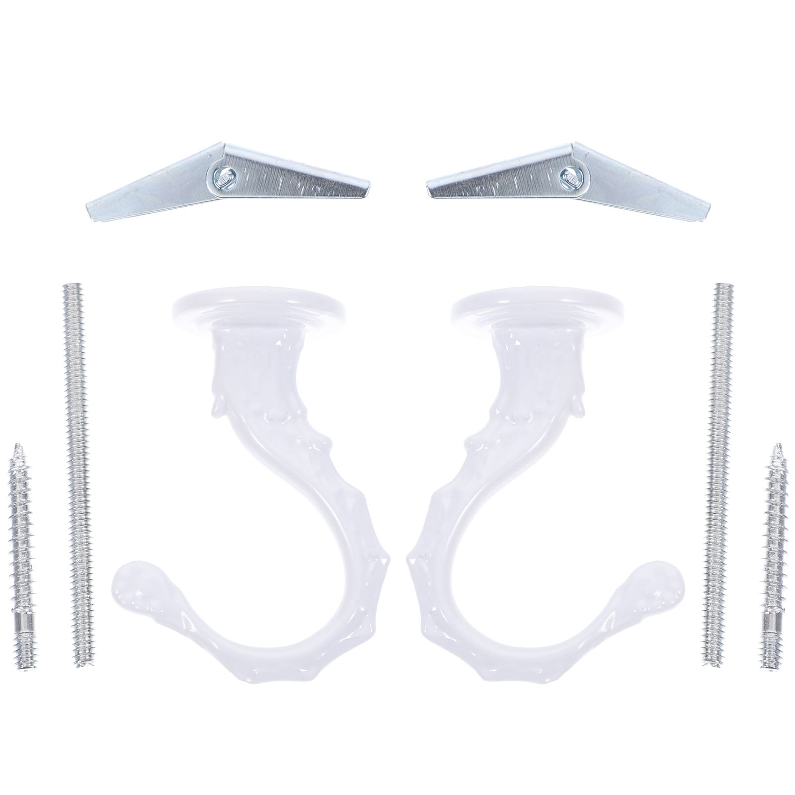 cup hooks screw in 2Pcs Ceiling Hooks Heavy Duty Swag Toggle Hooks with ...