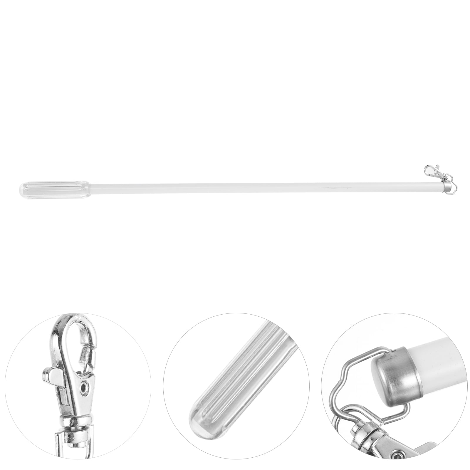 KAKOWELY Curtain Pull Rod Aluminum Alloy 1Pack 19.7In Drapery Rods ...