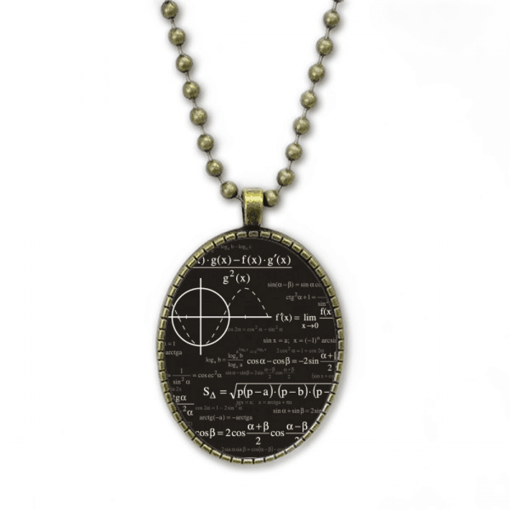 curve graphs mathematical formula calculations necklace vintage chain ...