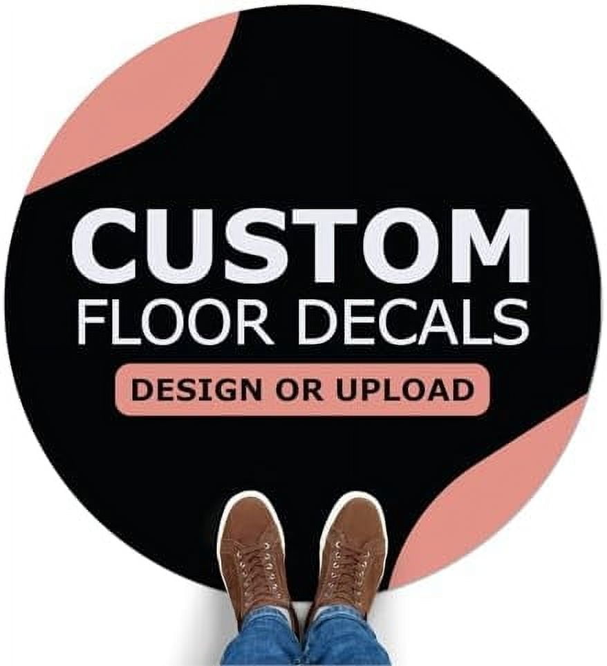 custom floor decals | personalized vinyl floor stickers for businesses ...