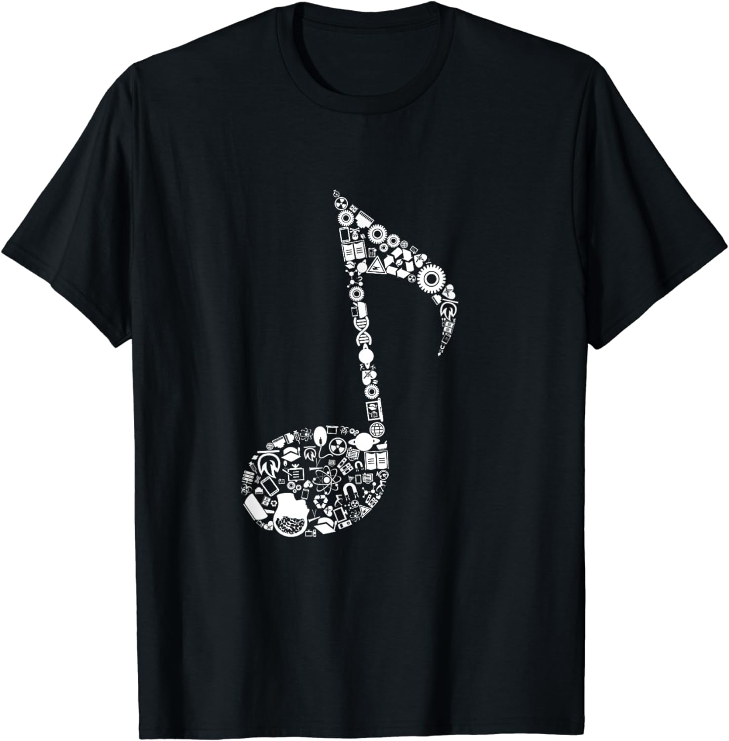 cut music notes clef teacher shirt,Science musical Notes T-Shirt ...
