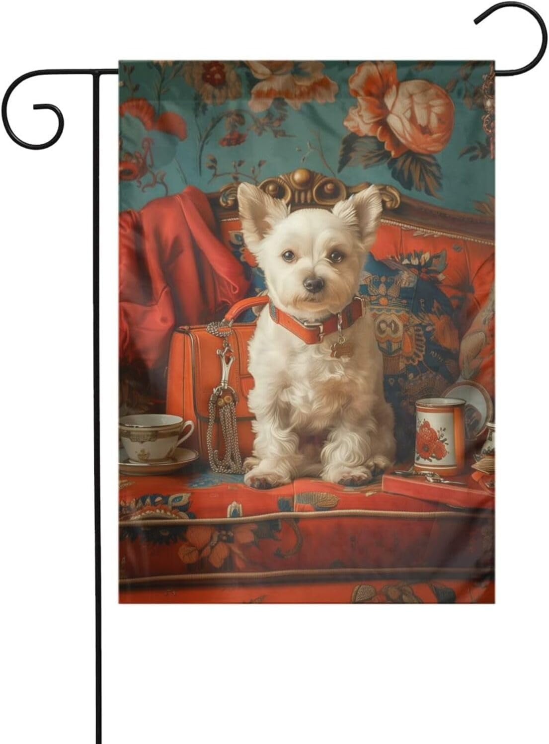 cute Bull Terrier dog Garden Flags Double Sided,Garden Flags for All ...