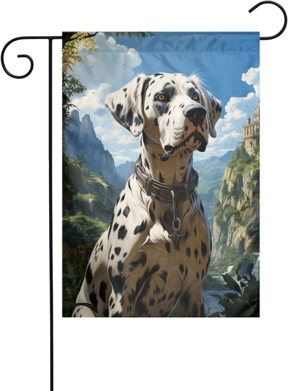 cute_Dalmatian Garden Flags Double Sided,Garden Flags for All Seasons ...