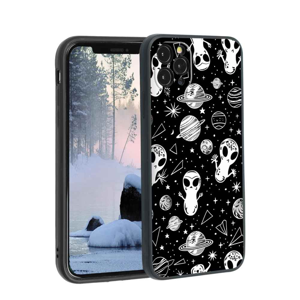 cute-aliens-stars-3 phone case for iPhone 11 Pro Max for Women Men ...