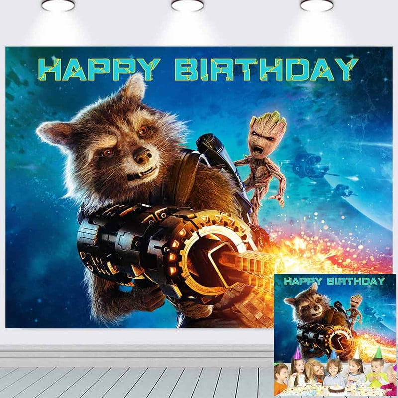 cute baby groot Backdrop Banner Party Supplies Poster Movie Theme ...