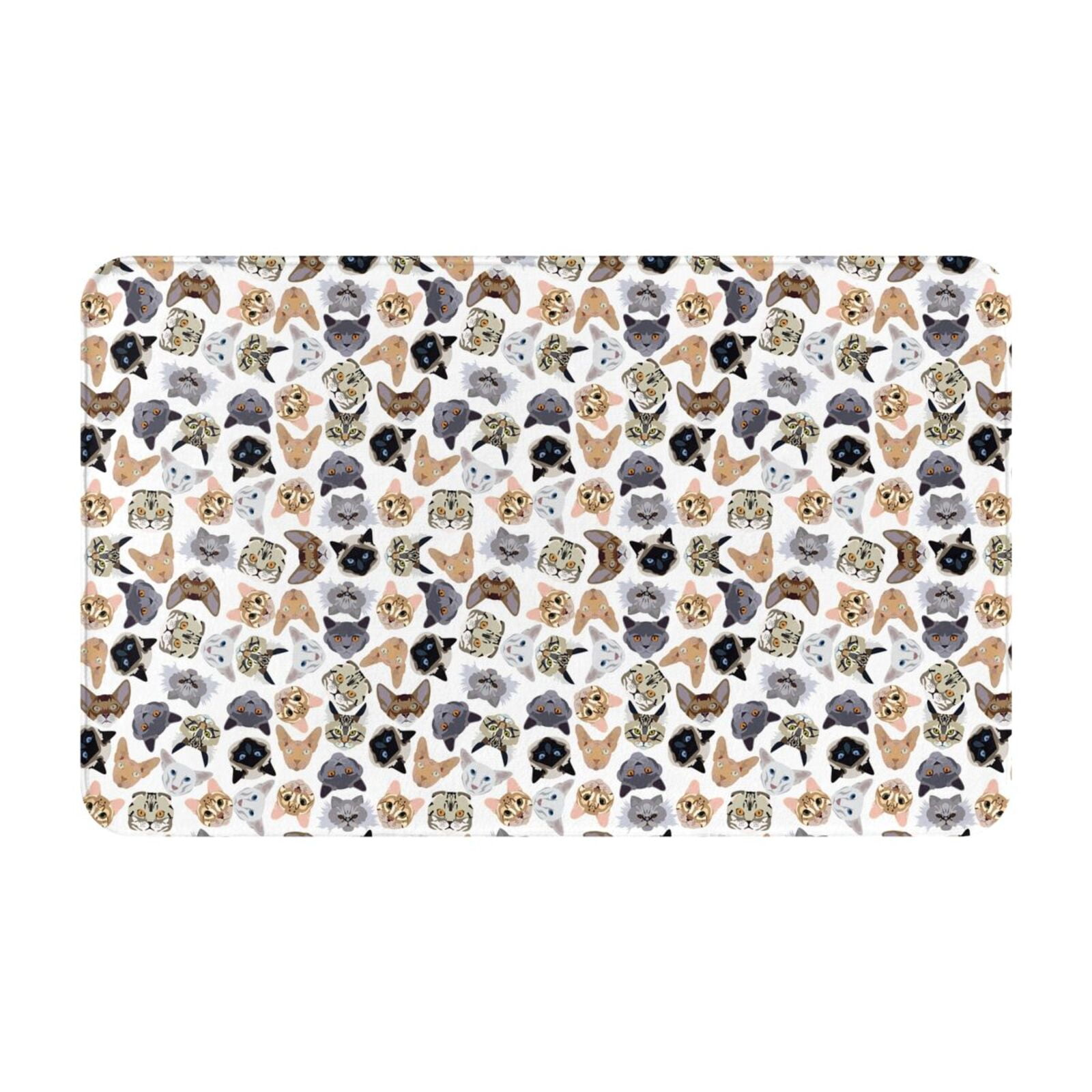 cute cat_C Door Mat for Indoor, Welcome Door Mats Front Entrance Rug ...