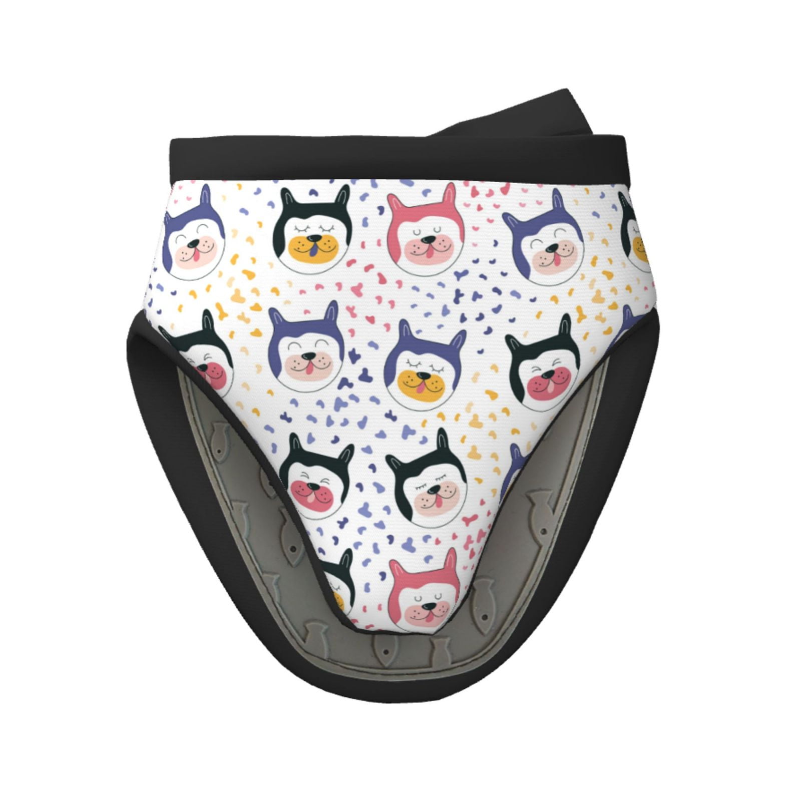 cute dog AA Oven Mitts Heat Resistant, Soft Lining Silicone Mini Oven ...