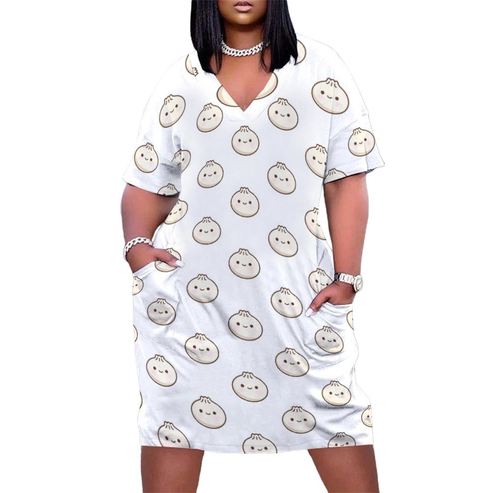 cute dumpling Loose Pocket Dress prom dresses 2025 dress for women 2025 ...