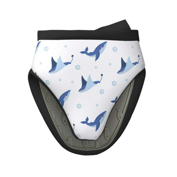 cute whales stingrays bubbles Oven Mitts Heat Resistant, Soft Lining ...