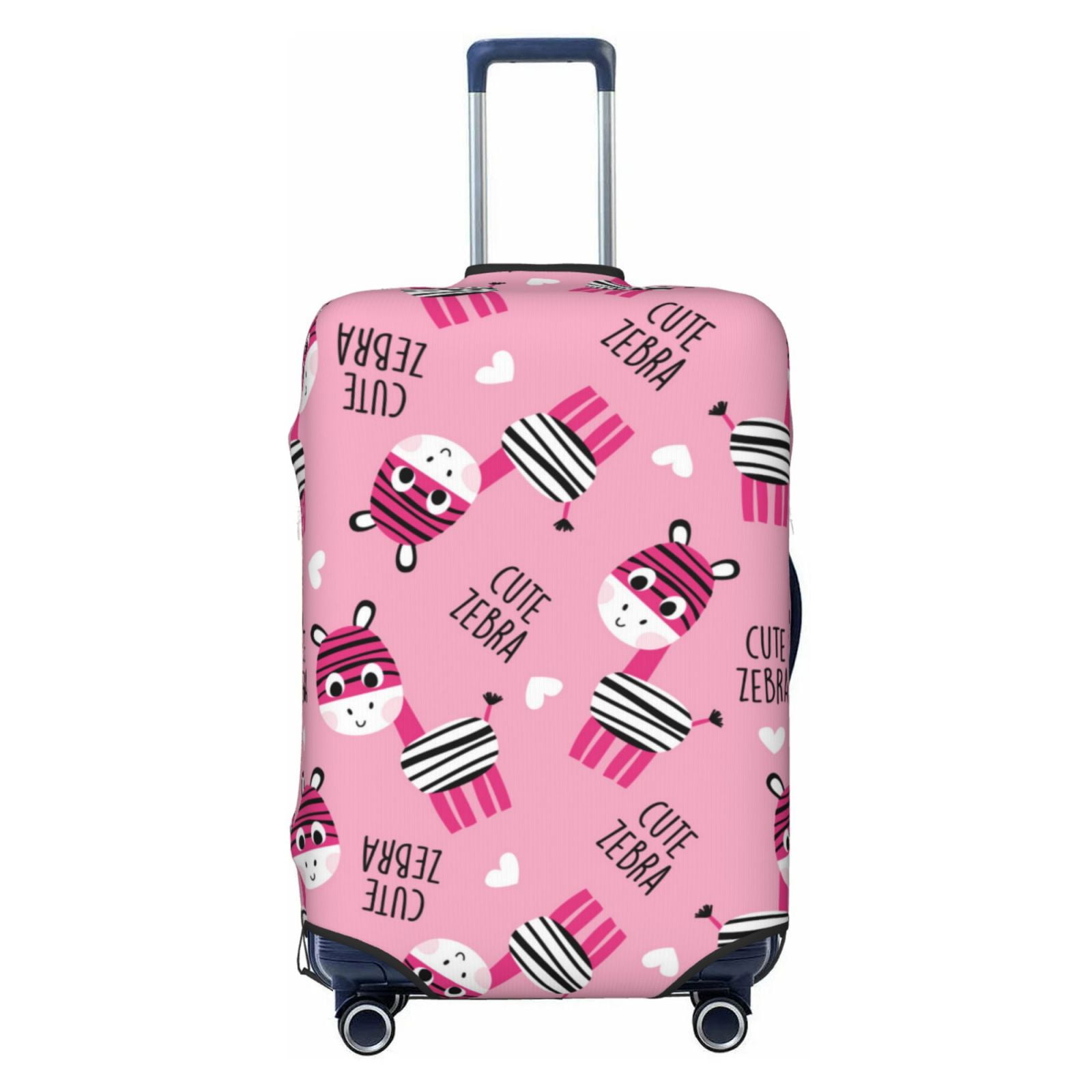 cute zebra pink cartoon Luggage Cover, Elastic Suitcase Cover Travel ...