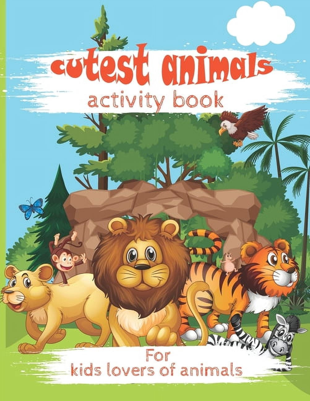 cutest animals activity book for kids lovers of animals : practice on ...