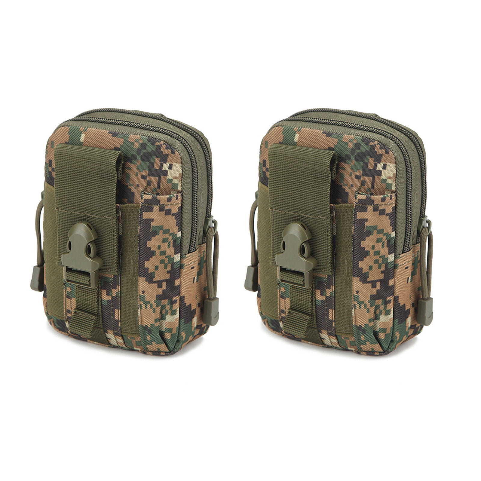 cuyhtdup 2-Pack Military Tactical Waist Bag -6-inch Phone Holder MOLLE ...