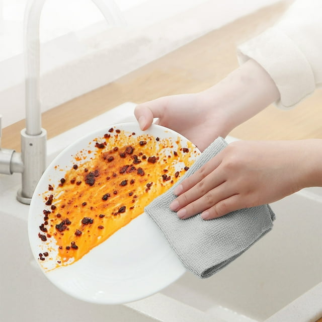 cuyhtdup 20PCS Microfiber Extractable Rag Disposable Scouring Pad ...