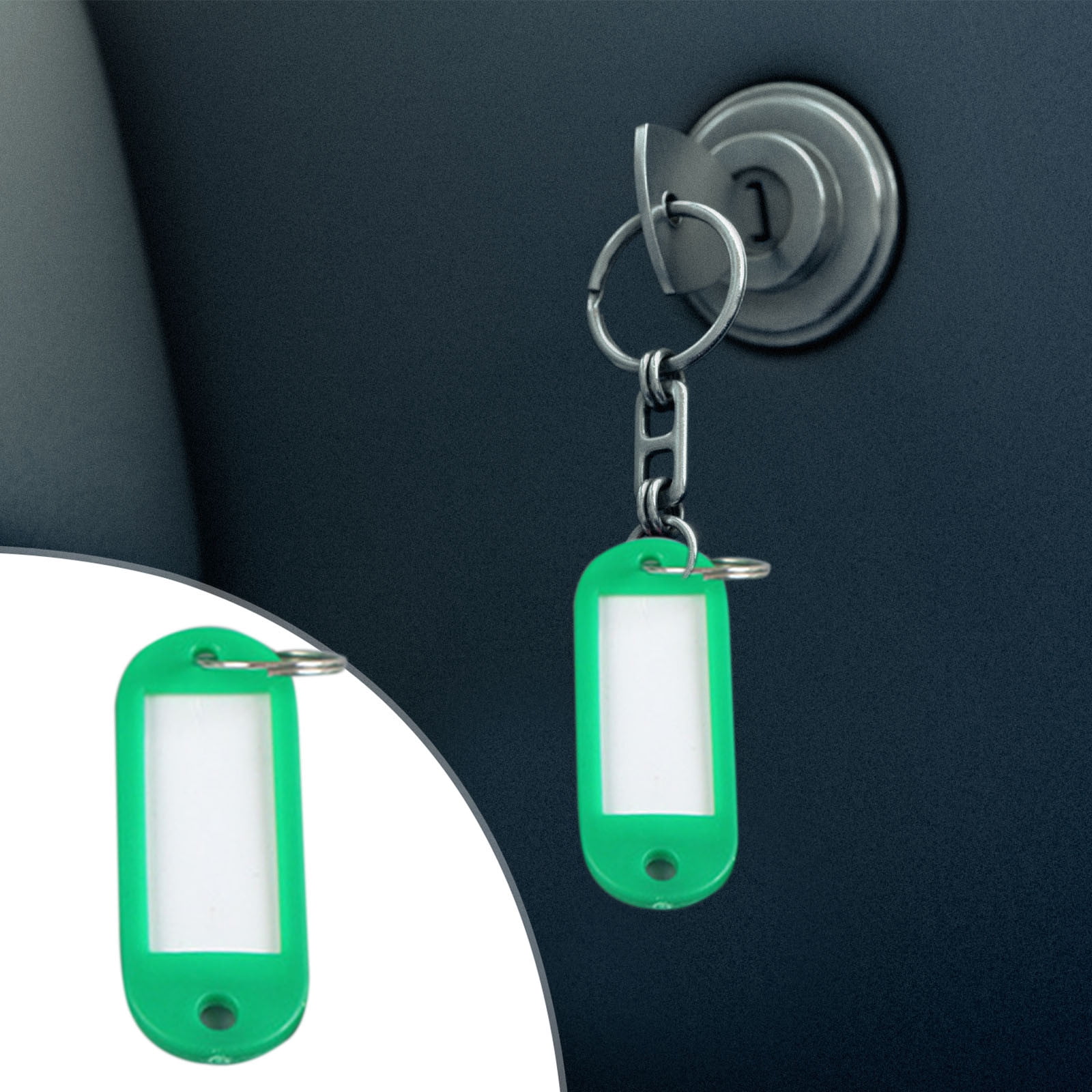 cuyhtdup 50-Piece Professional Key Tag Set | Numbered Organizational ...