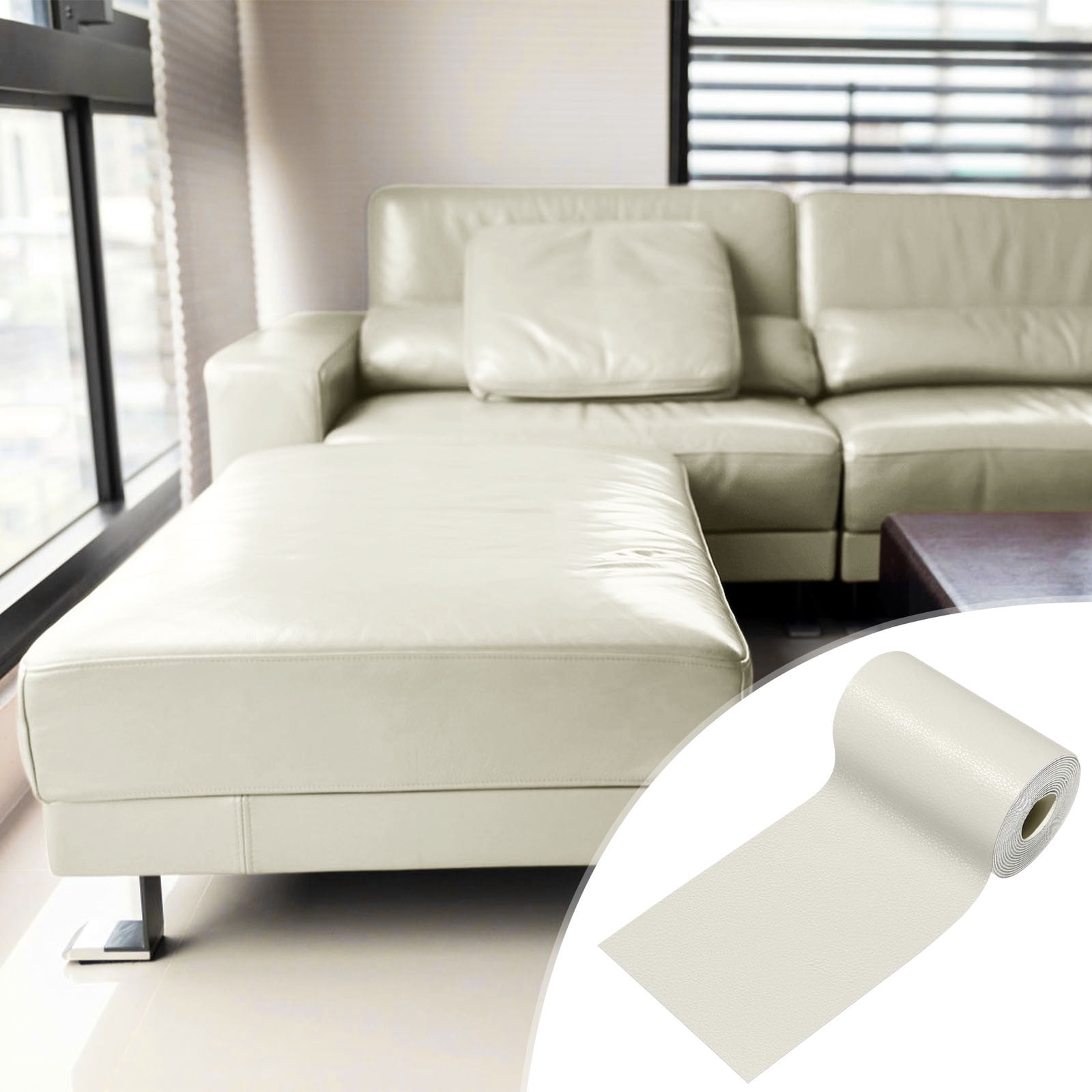 cuyhtdup Black Faux Leather Repair Patch - Self-Adhesive Leather Repair ...