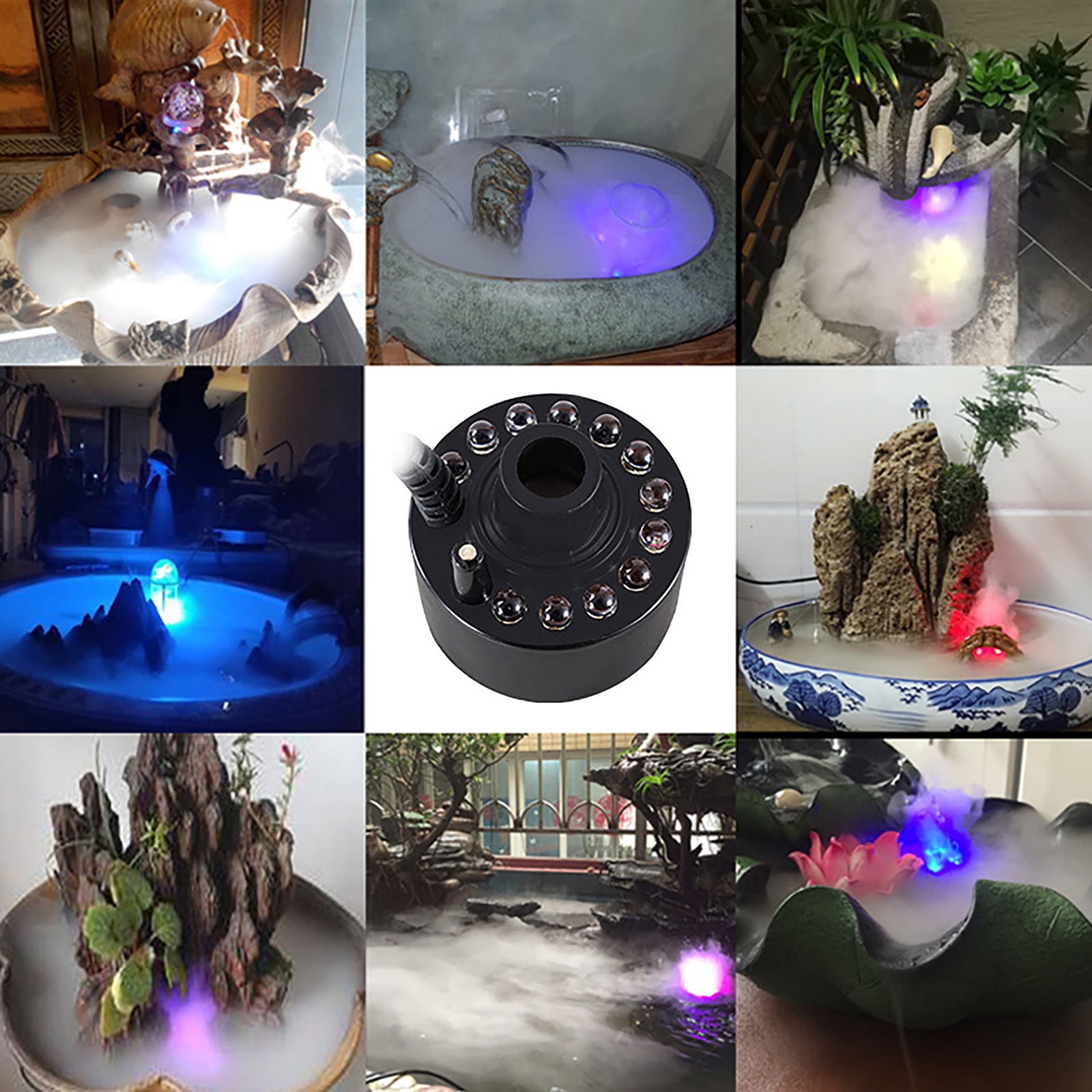 cuyhtdup Generator Humidifier Atomizing Birdbath Lamp Tank for Small ...