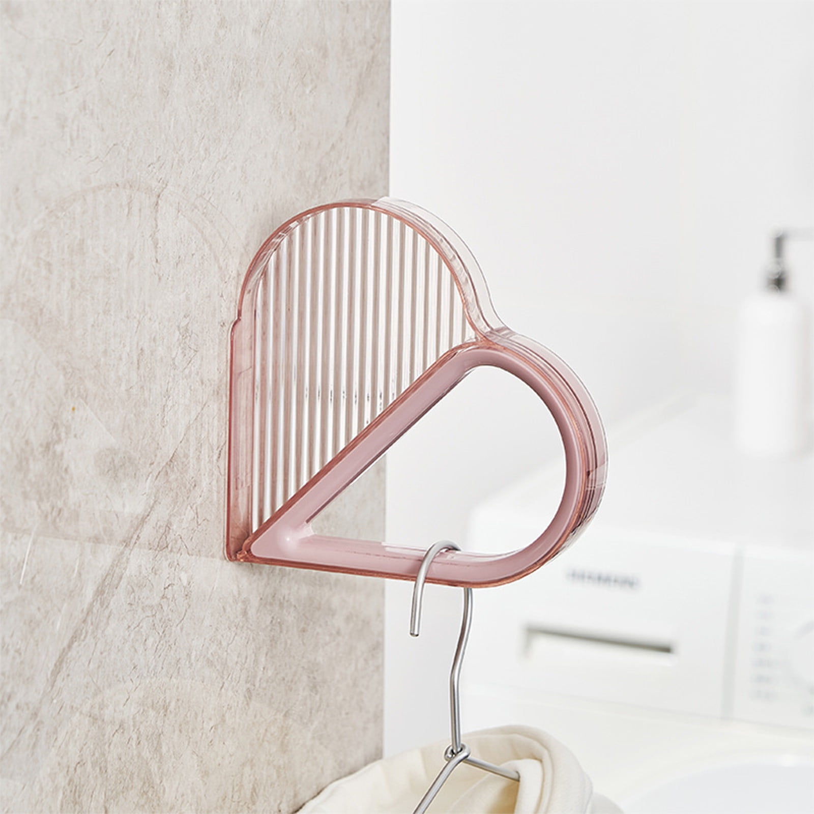 cuyhtdup Hanger Rack Love Hanger Storage Rack Bathroom Rack Need Not ...