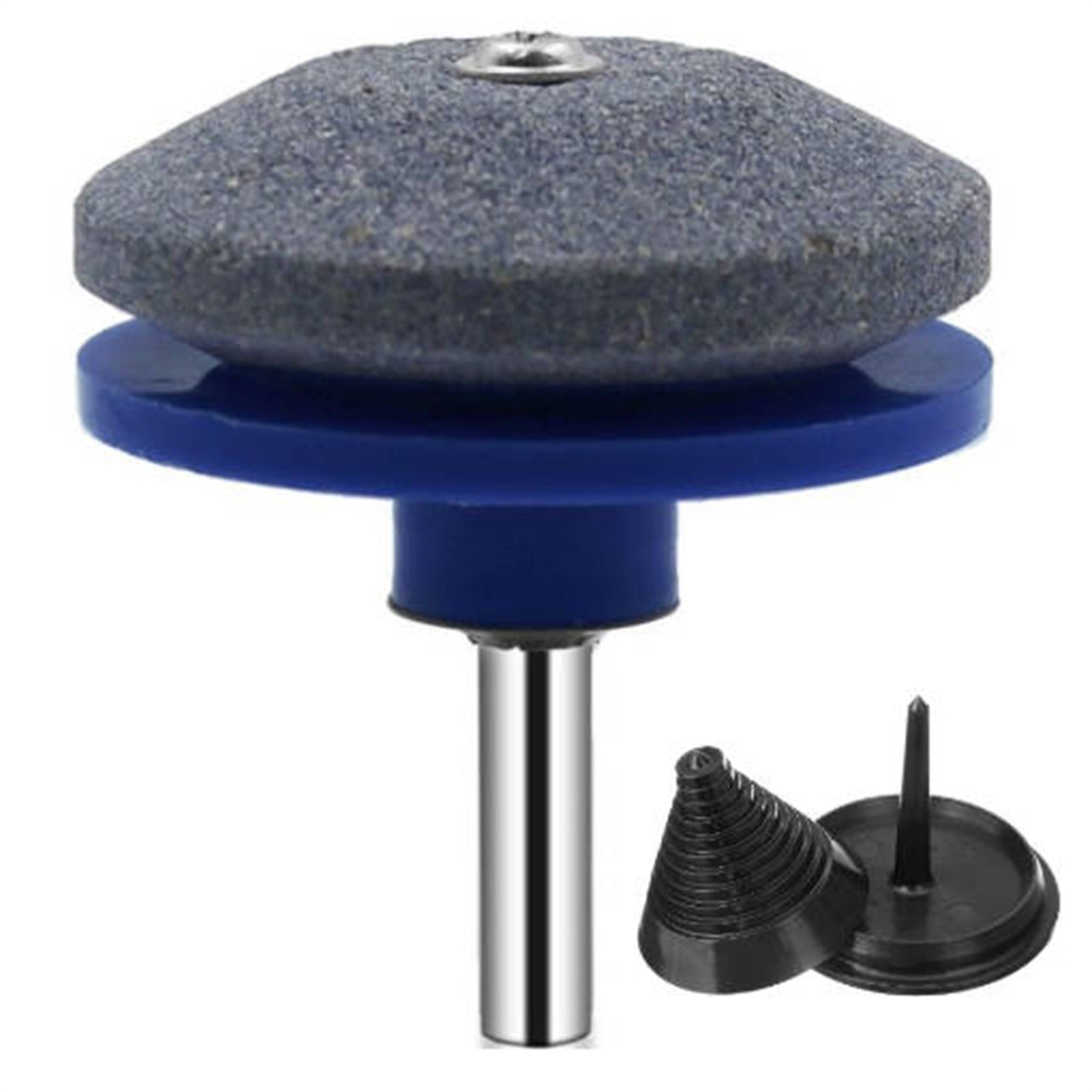 Cuyhtdup Lawnmower Blade Sharpener Kit Universal Drill Attachment For