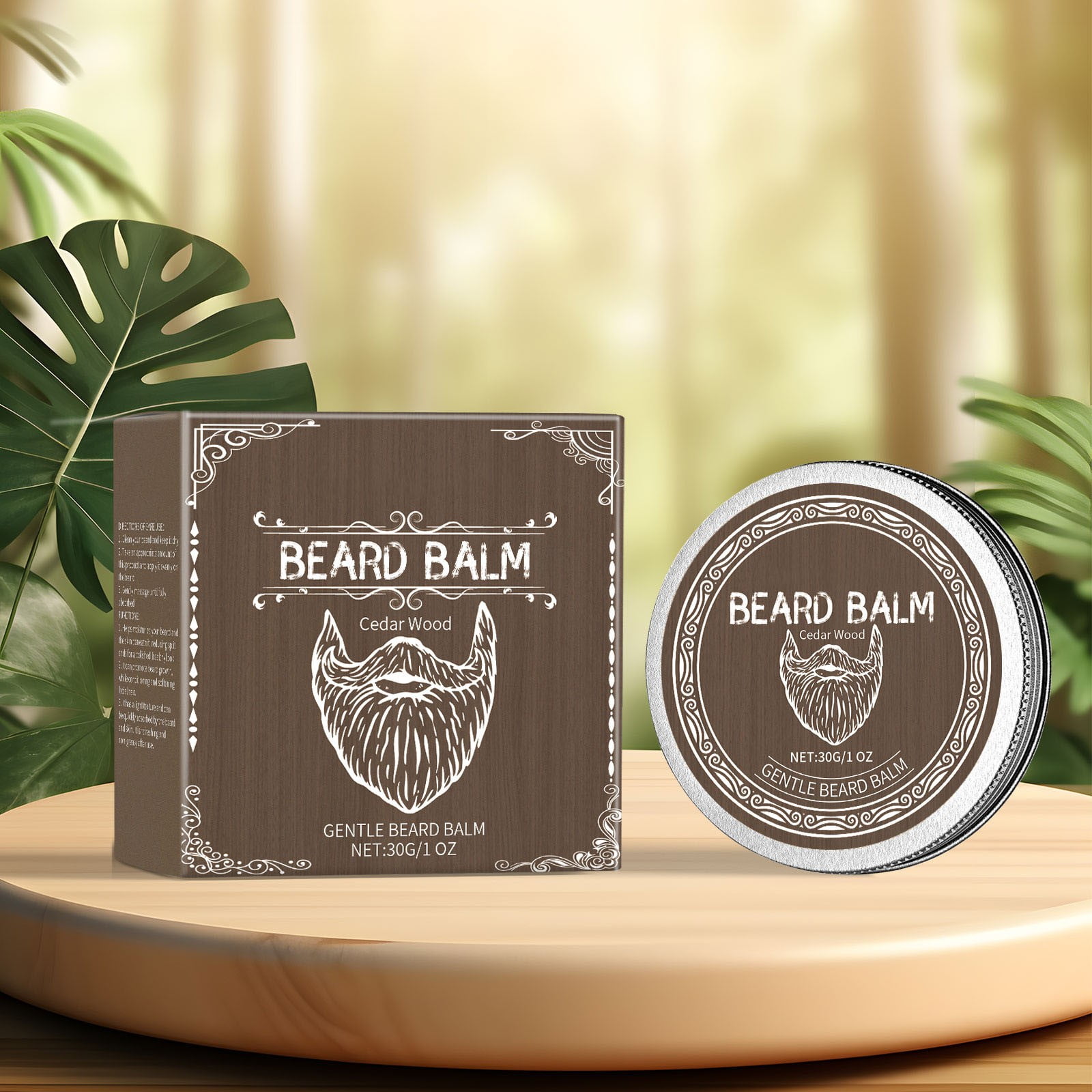 cuyhtdup Men's Beard Care Cream Effective Facial Hair Care Suitable For ...