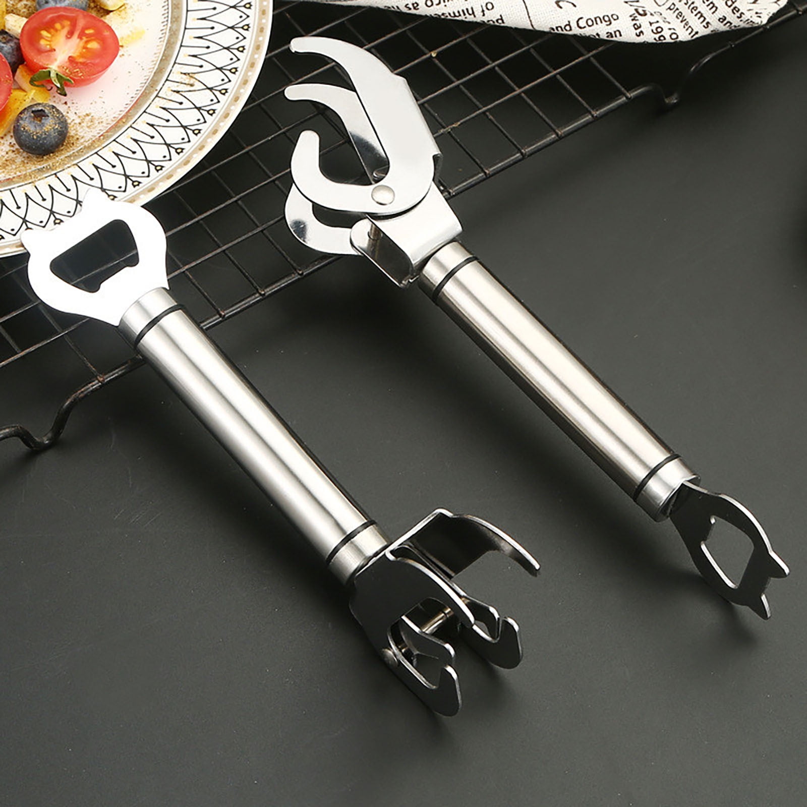 cuyhtdup Multi-Function Stainless Steel Kitchen Tongs with Bottle ...