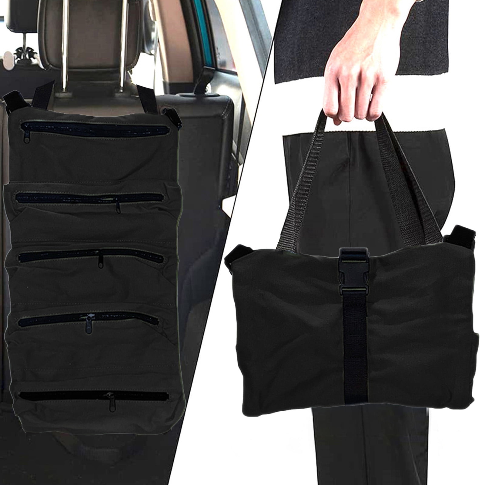 cuyhtdup Multipurpose Roll Tool Bag,Wrench Roll,Canvas Tool Storage ...