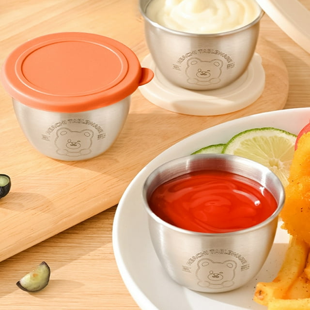 Cyber_&Monday cuyhtdup Sauces Containers,Condiment Containers with Lids ...