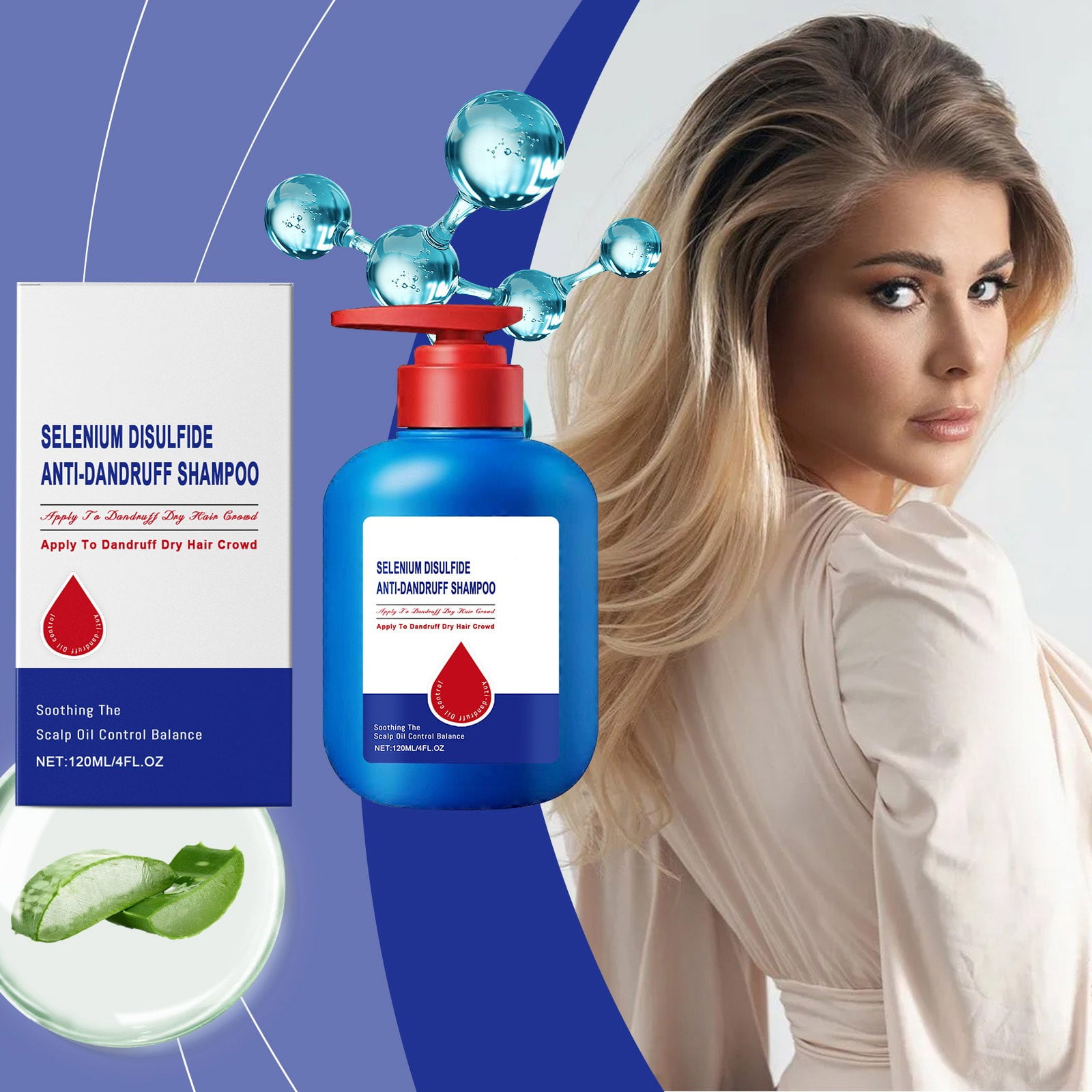 cuyhtdup Selenium Disulfide Oil Control Shampoo Oil Dandruff Itching ...