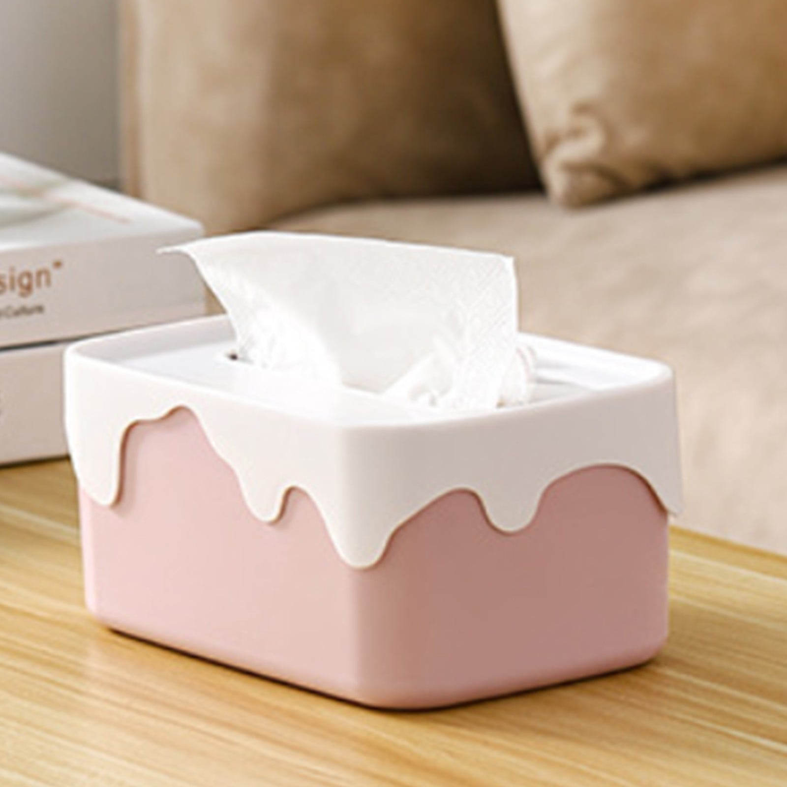 cuyhtdup Tissue Box Drawer Box Household Living Room Tissue Organizer ...