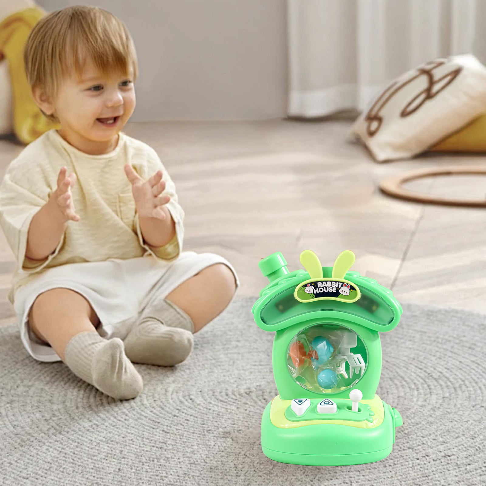 cuyhtdup Toy Portable Mini Claw Machine Toy for Kids with Interactive ...