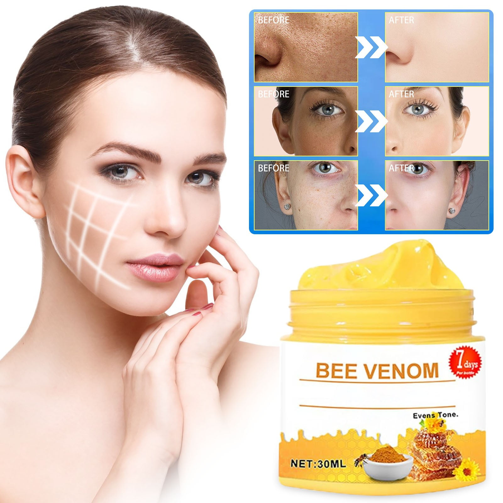 cuyhtdup Turmeric and Bee Propolis Face Cream,Deeply Nourishing ... cuyhtdup Turmeric and Bee Propolis Face Cream,Deeply Nourishing ...