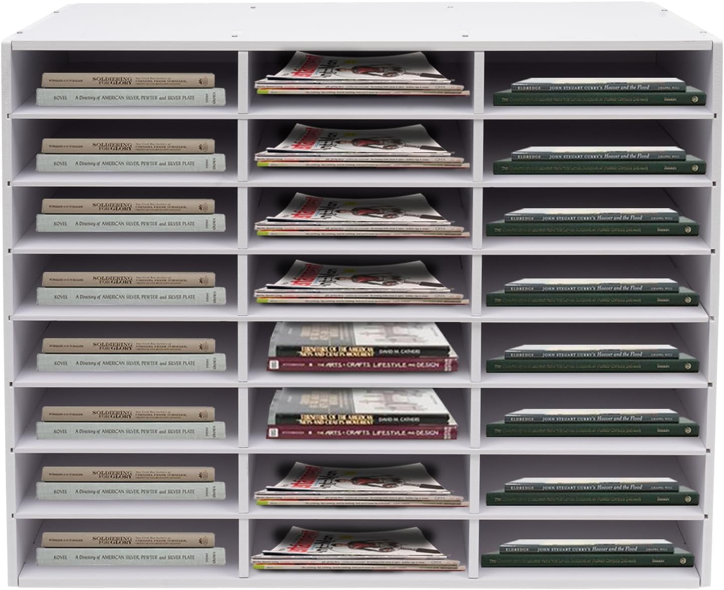 cvgjkbnp Adjustable Literature Organizer Desktop File Sorter Mail ...