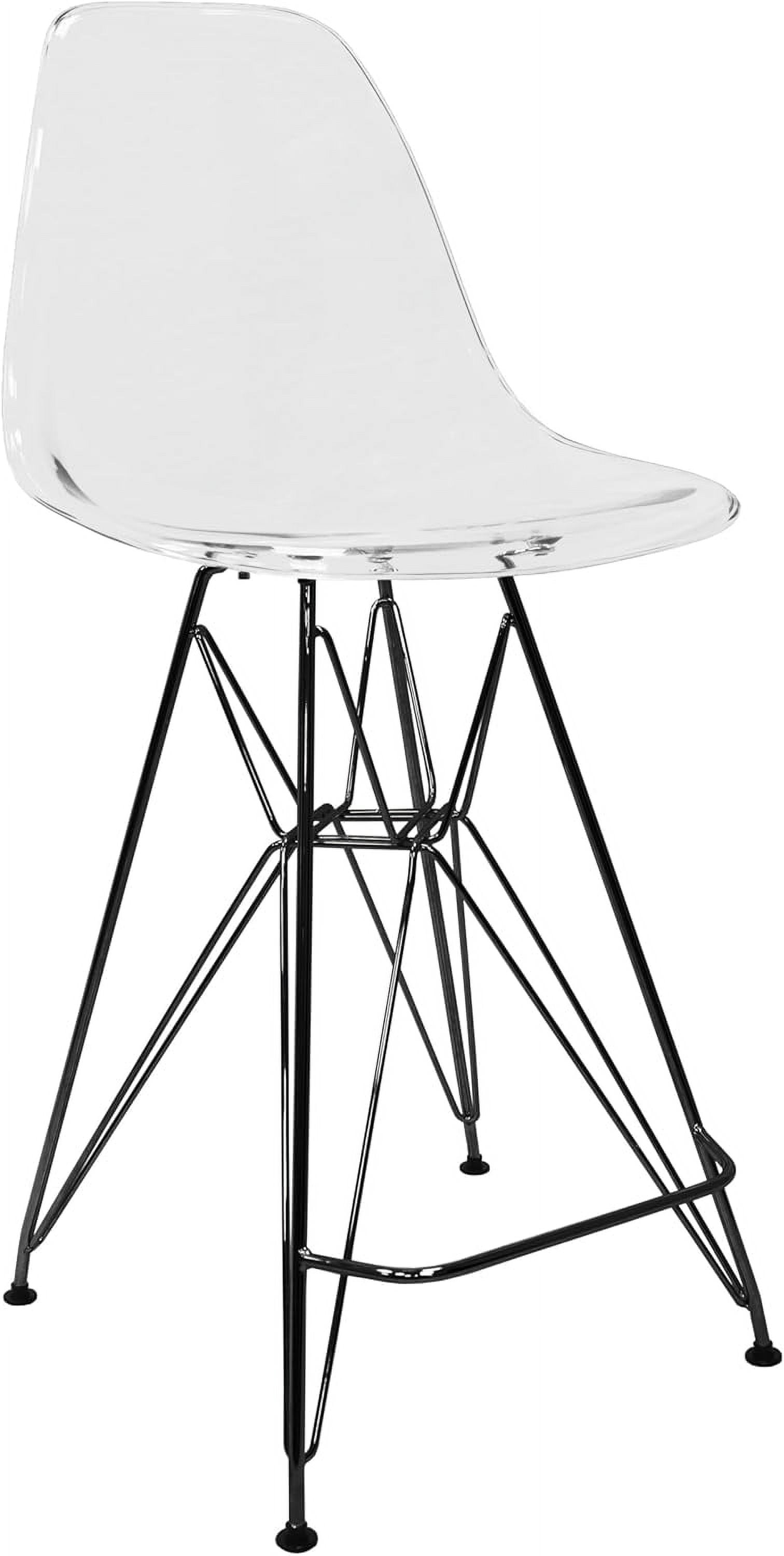 cvgjkbnp Barstool Minimalist ABS Resin Counter Height Stool with Black ...