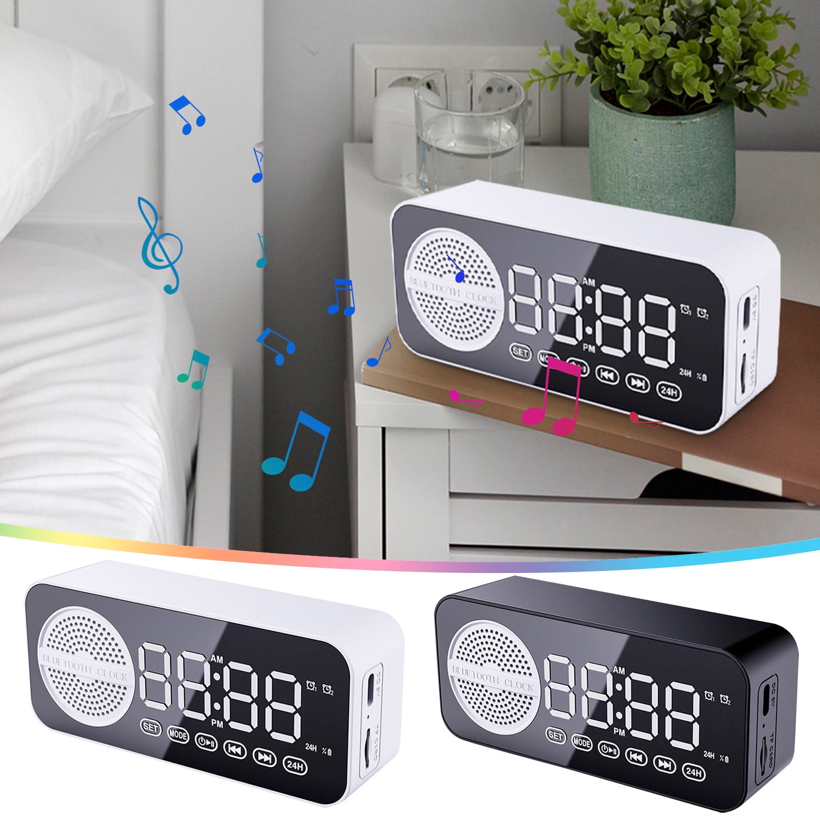 cvlncycling Clearance Digital Alarm Clocks for Bedrooms,Alarm Clock for ...