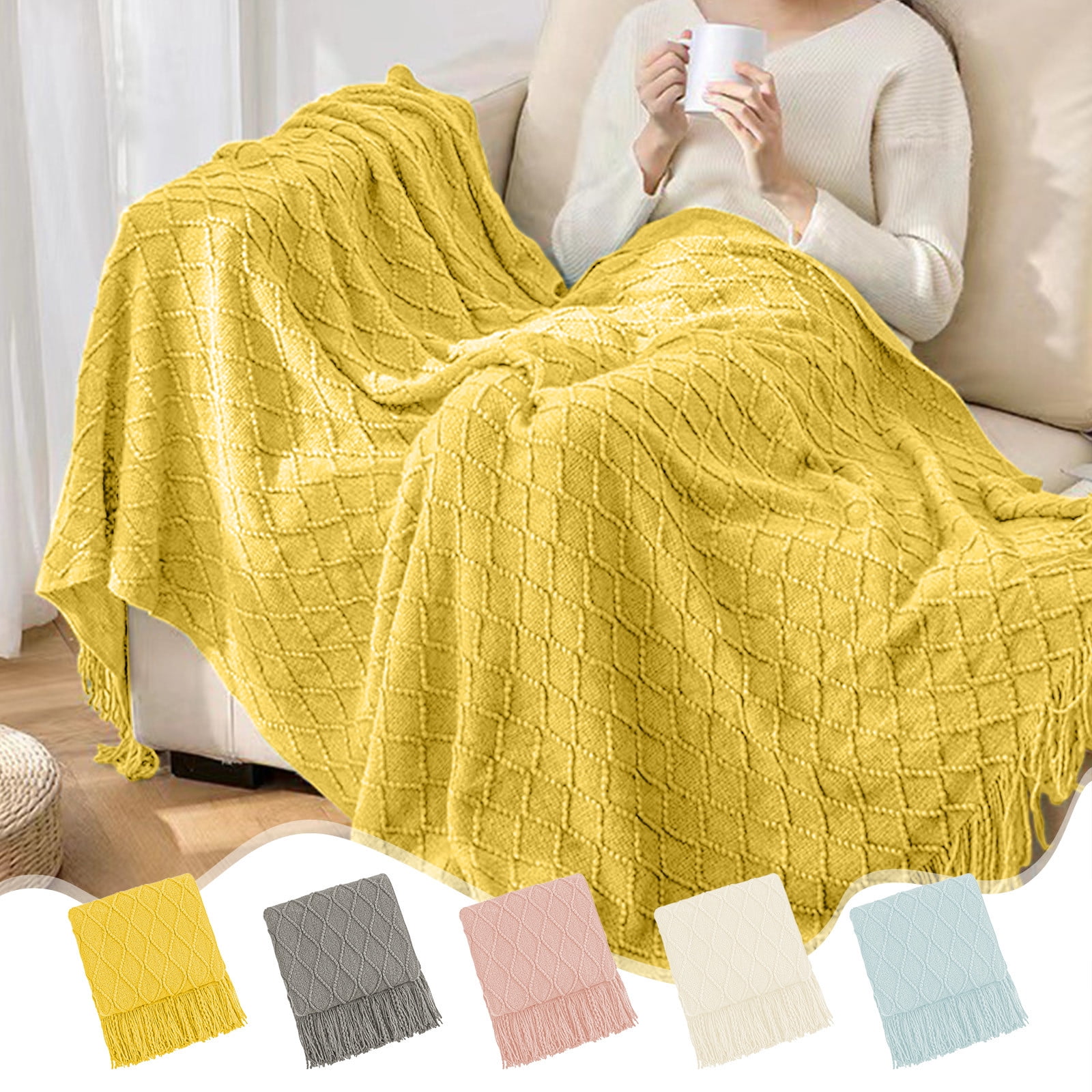 cvlncycling Quilts For Full Bed,Summer Cool Knitted Blanket Cool Effect ...