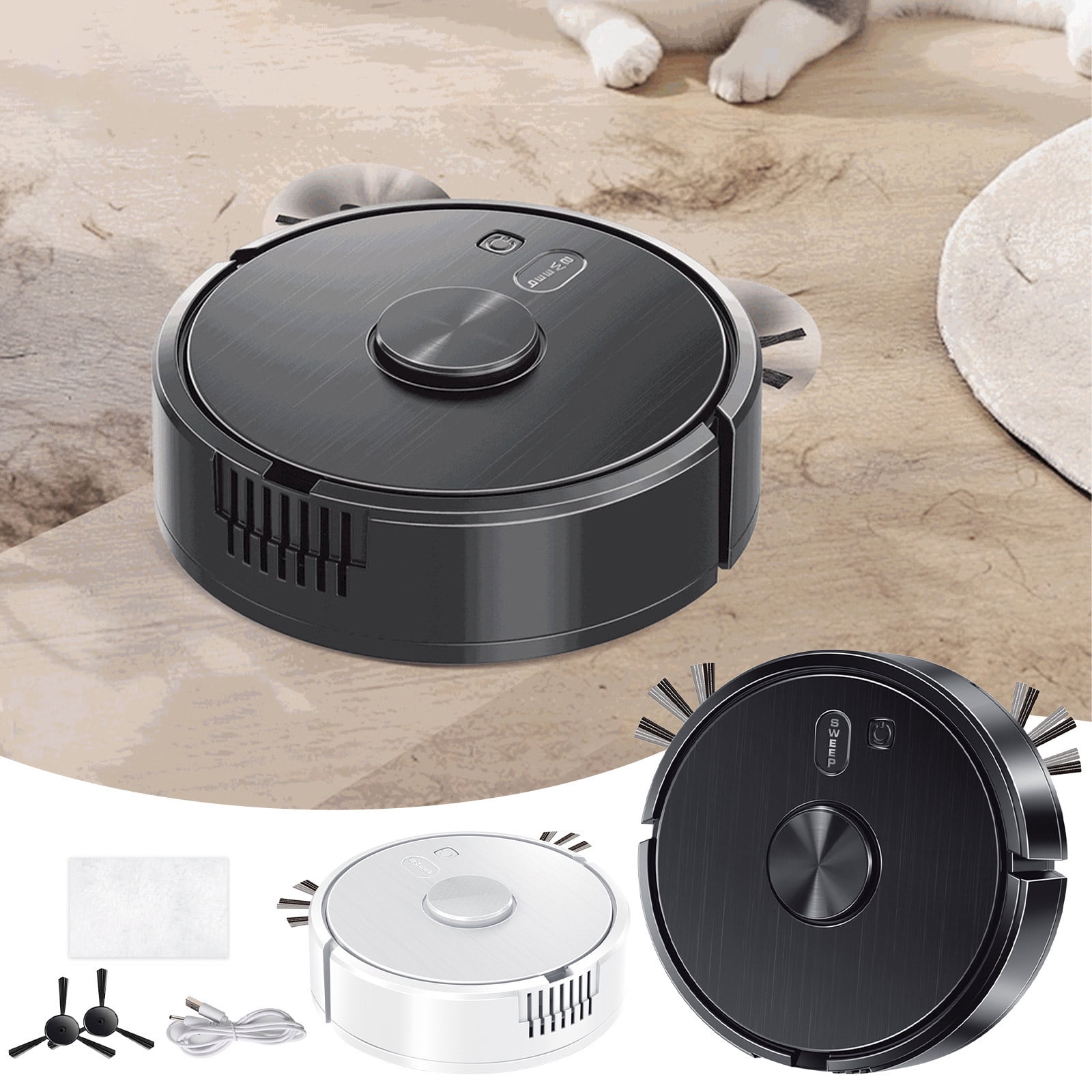 cvlncycling Robot Vacuum and Mop,3 In 1 Sweeping Robot Intelligent ...