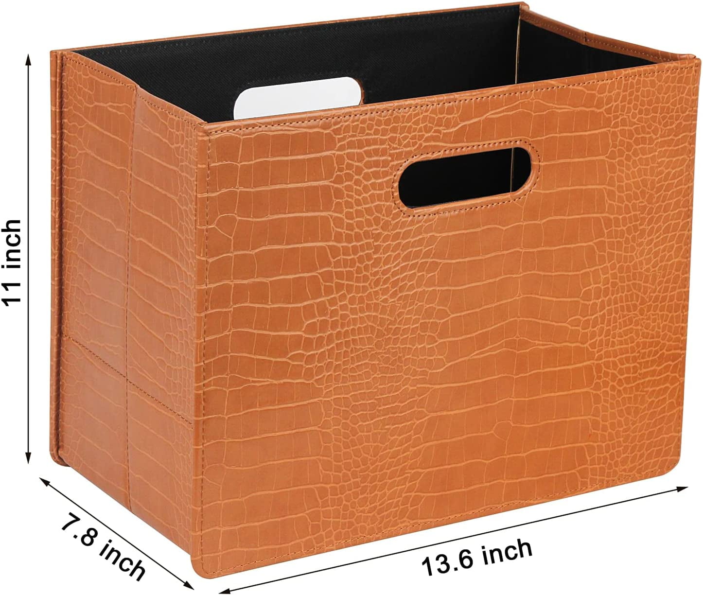 cvtubnuo Magazine Basket Holder Foldable Magazine Rack Document File ...