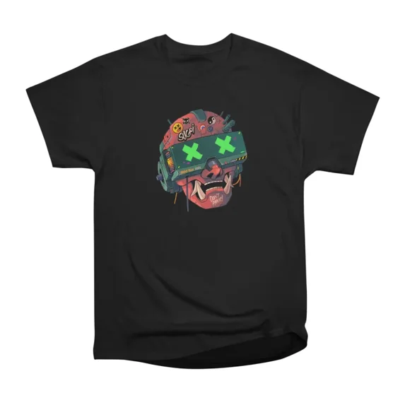 cyber oni T-Shirt Tee Gift For Him Merch For Her Apparel For Friend ...