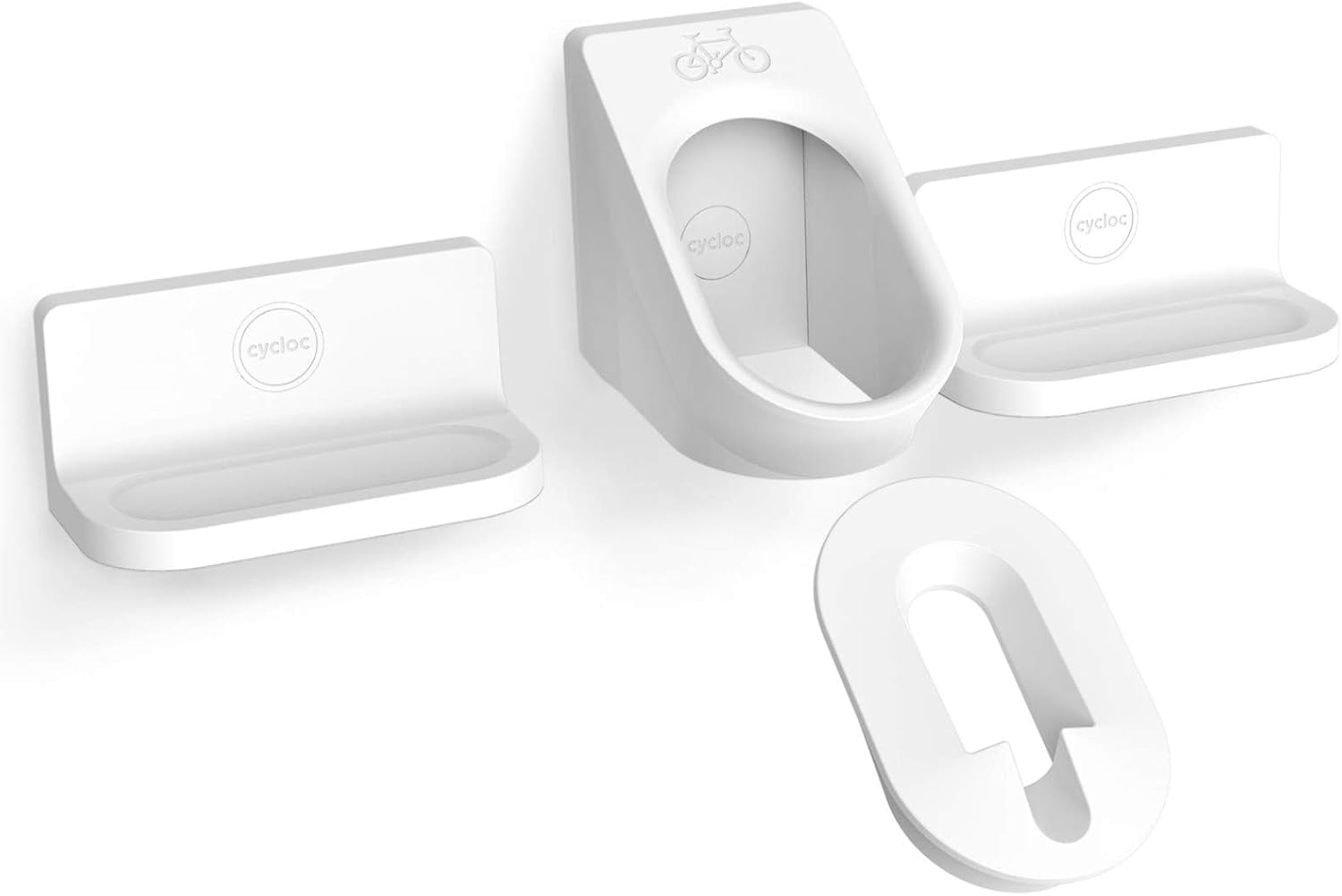 cycloc Super Hero - Wall Mount Bike Storage Rack – Horizontal Pedal Hung Cycle Storage for ...