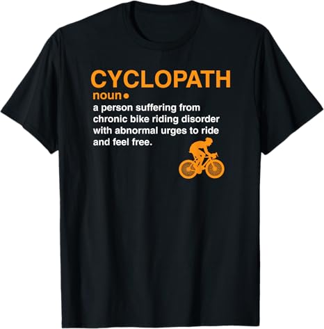 cyclopath dictionary definition cyclist bike riders t-shirt - Walmart.com