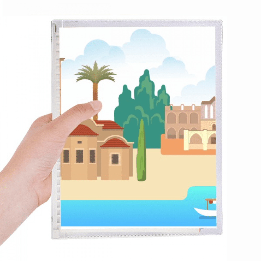 cyprus national landmark building notebook loose diary refillable ...
