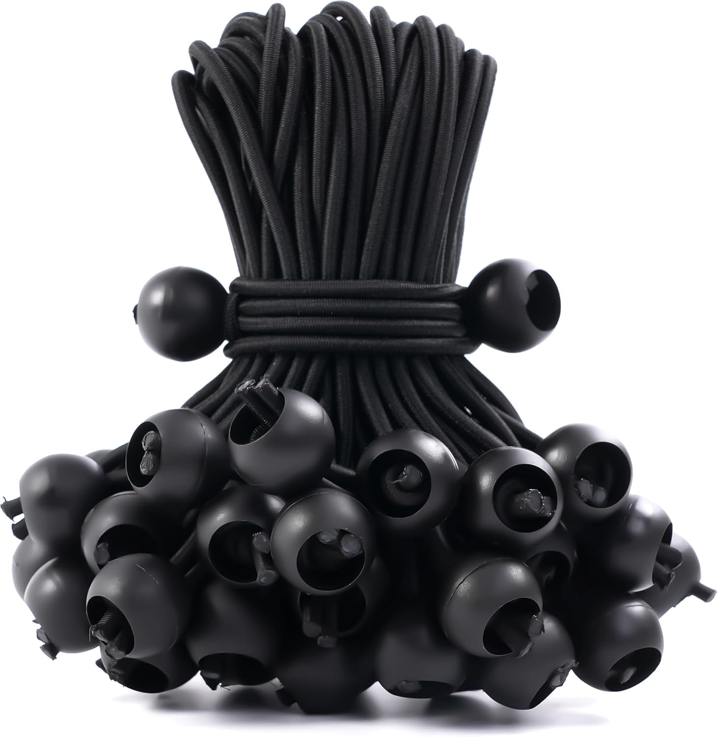 cyrico 50 Pack Bungee Cords with Balls, Heavy Duty Bungee Ball Cords 6 ...