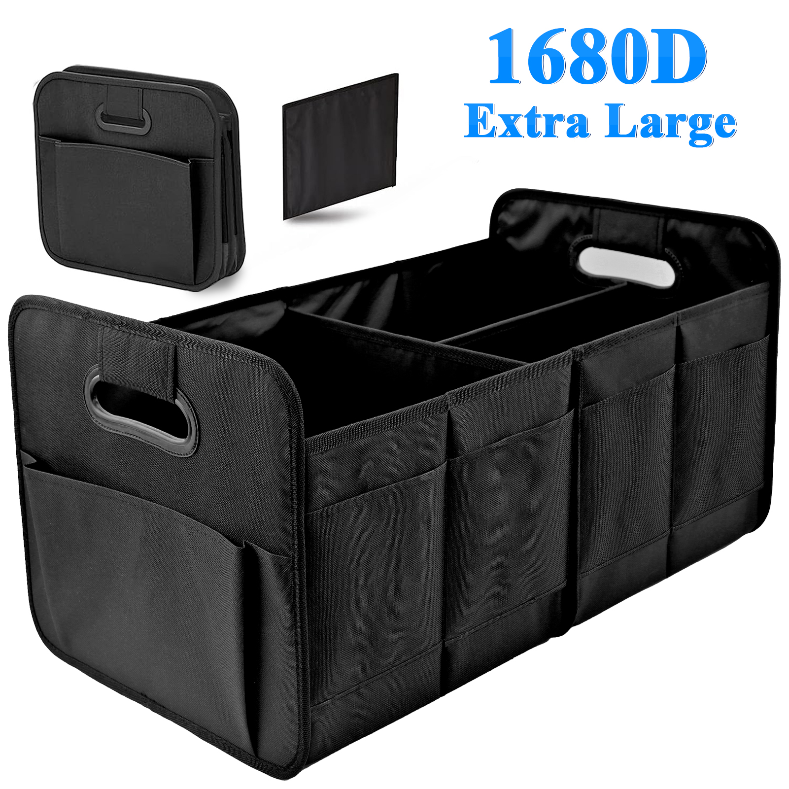 Trunk Organizer Storage Bin Bag Collapsible Fold Grocery Caddy Car ...