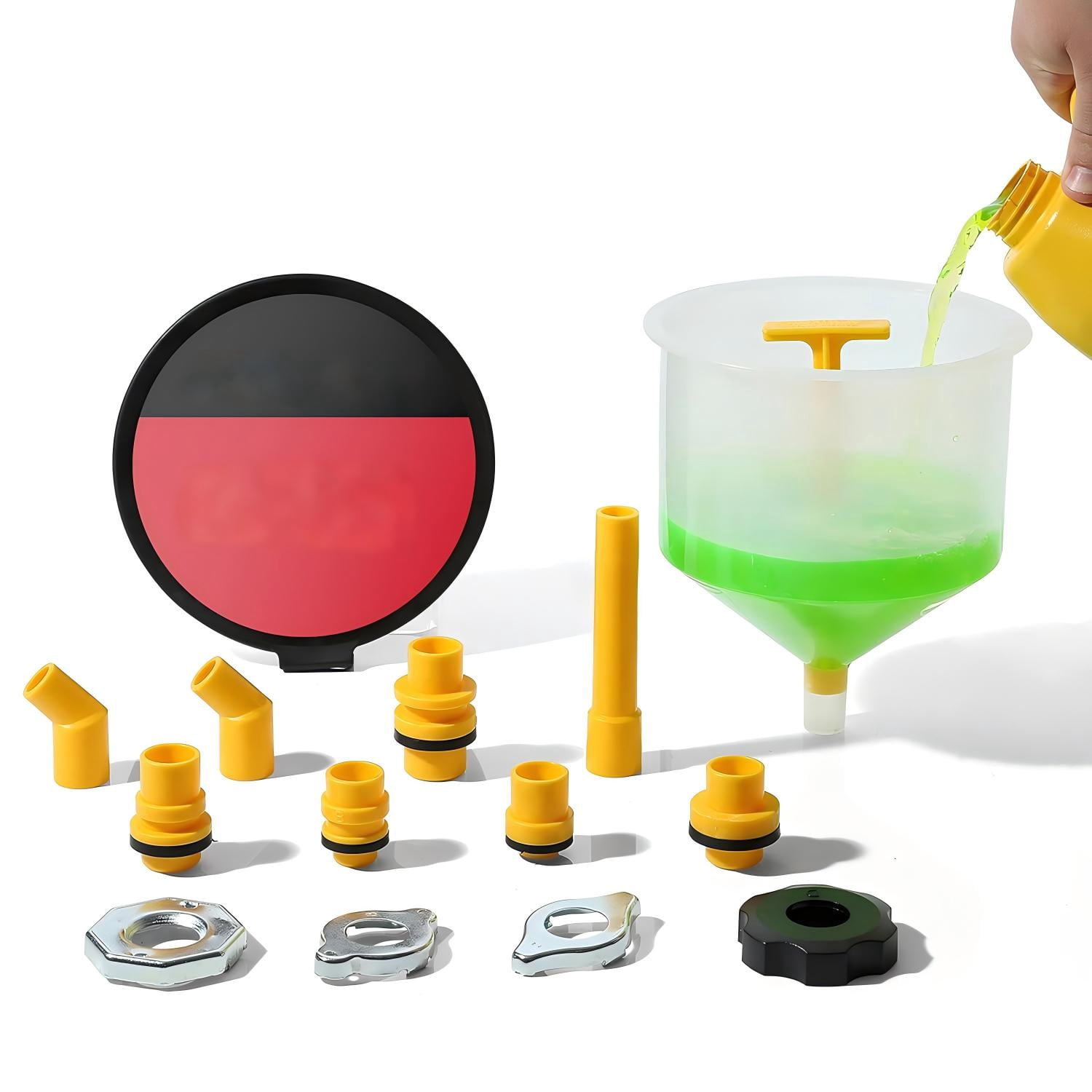 cyrico No Spill Car Coolant Funnel Kit, 15-Piece Radiator Coolant ...